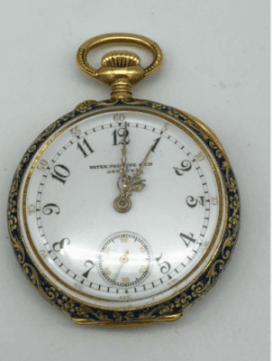 Patek Philippe Gousset boitier emaillé or 18K - Euro Pièces D'or